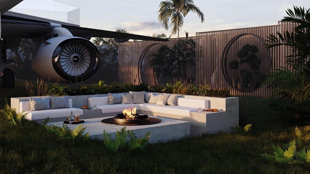 This abandoned Boeing 737 in Bali has been transformed into a luxury villa