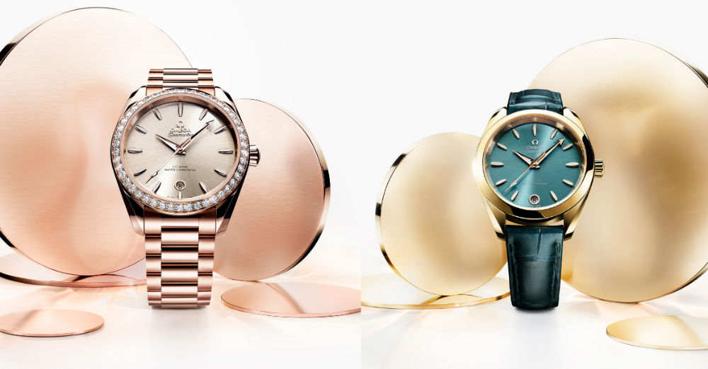 Omega shines brighter with these solid gold Aqua Terra Shades watches