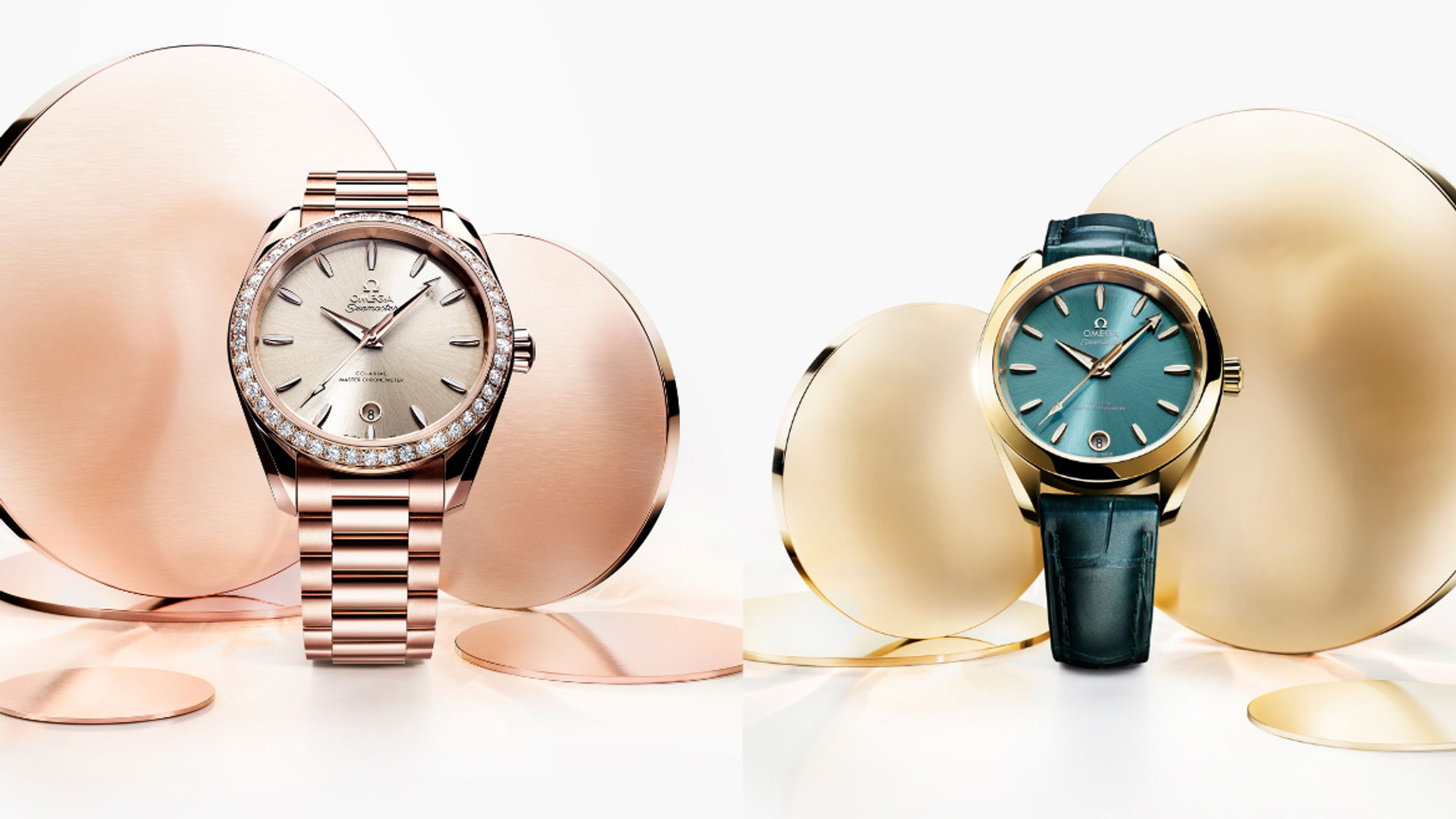 Omega shines brighter with these solid gold Aqua Terra Shades watches