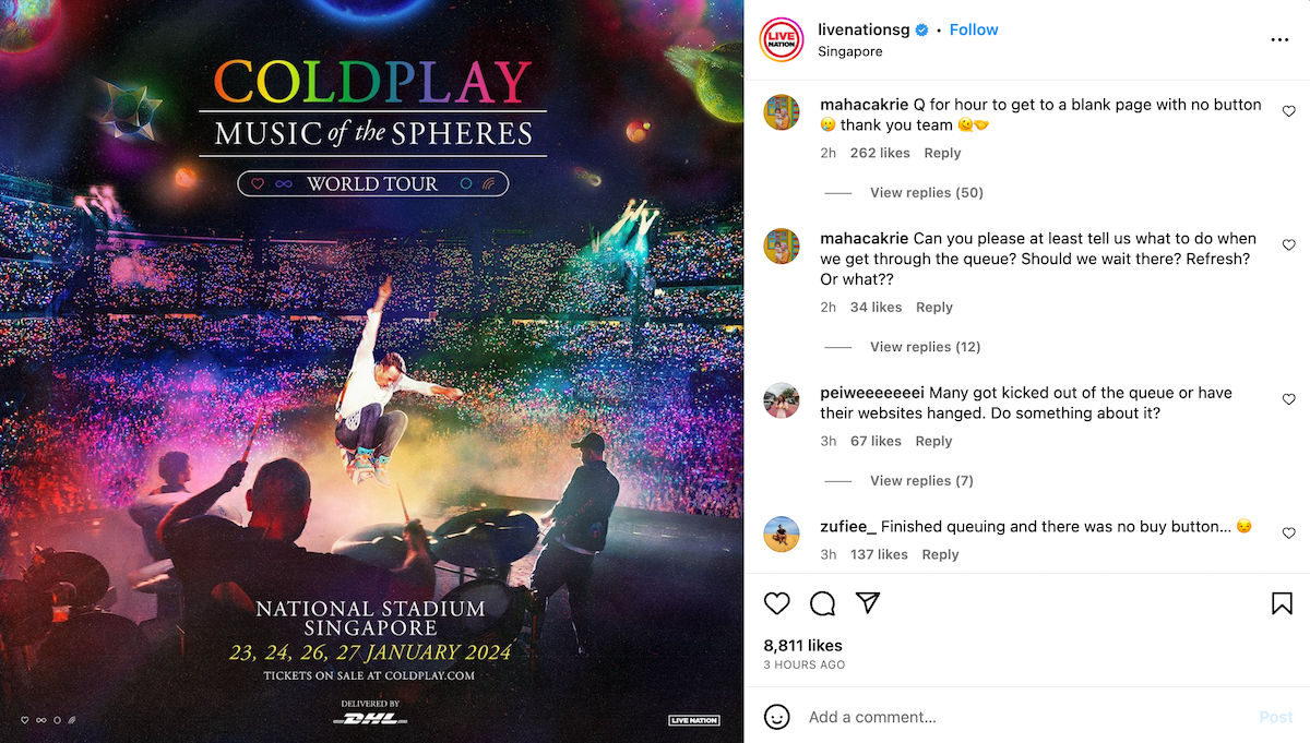 Coldplay in Singapore: Tickets, venue and other details for 2024 show