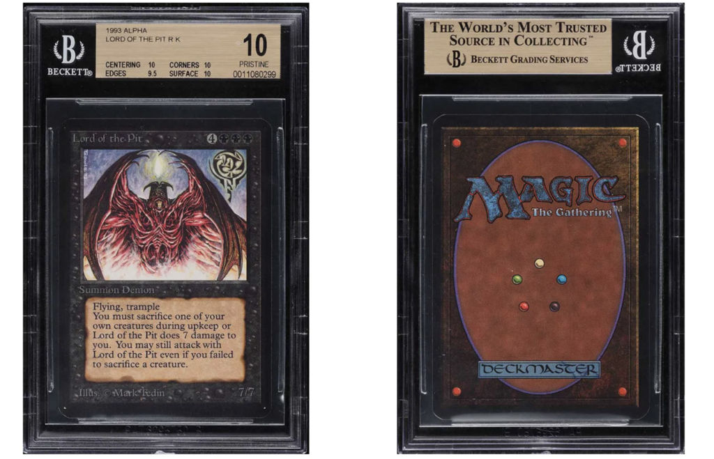 The most expensive cards from Magic The Gathering