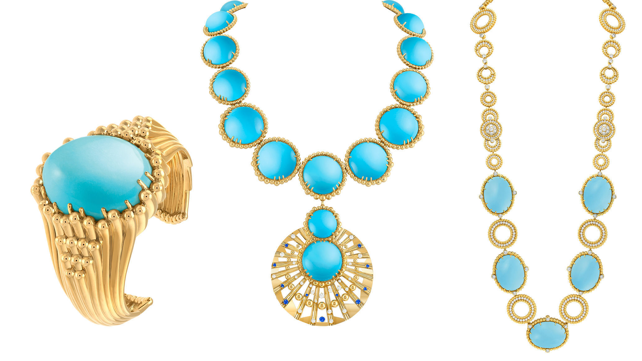 Turquoise takes a starring role in the latest haute joallerie collections