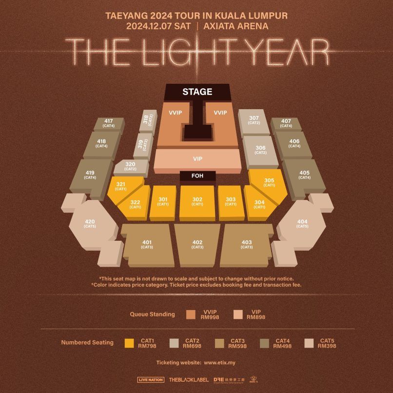 Taeyang The Light Year Tour in Malaysia 2024: Here are all details ...