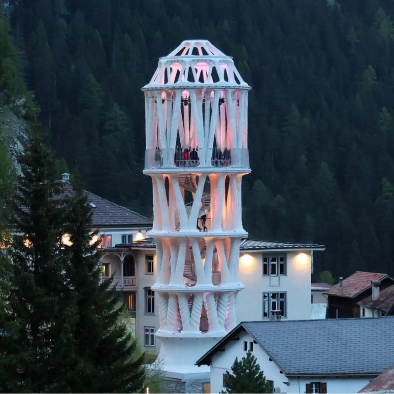 Switzerland unveils the tallest 3D-printed building ‘Tor Alva ...
