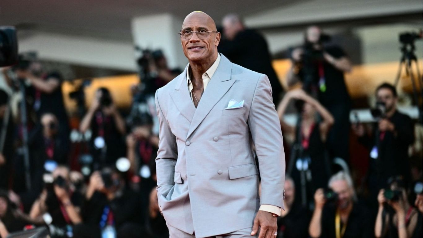 The Rock attends The Smashing Machine premiere in Venice