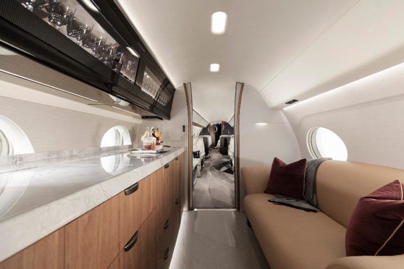 The Gulfstream G700 takes luxury to new heights with its plush interiors