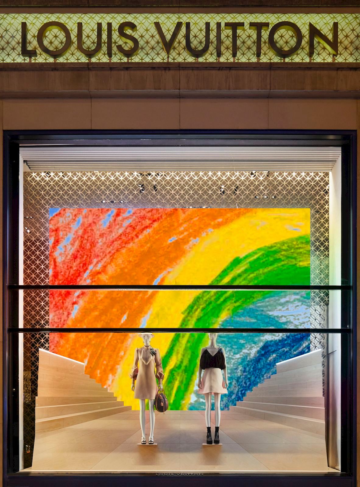 Louis Vuitton unveils rainbow-themed window displays across the world