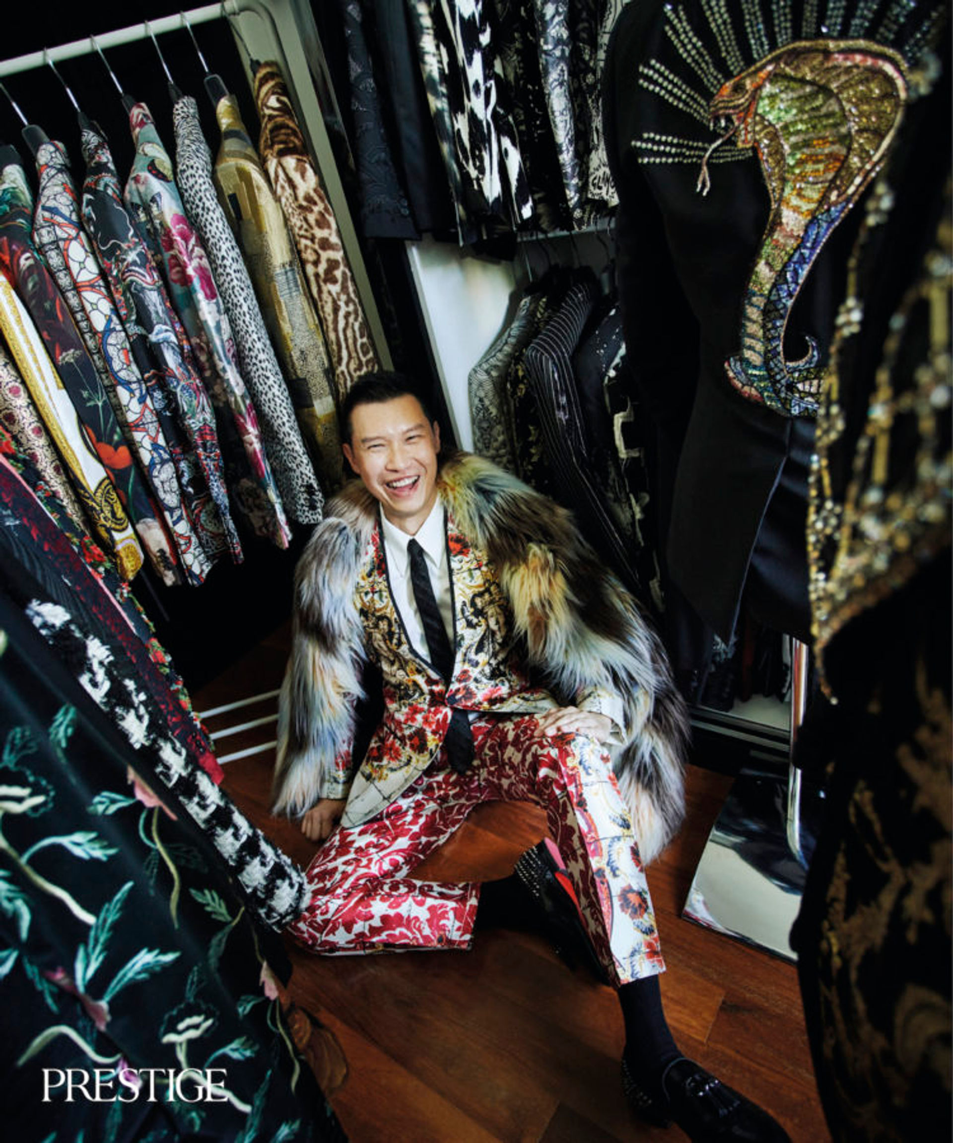 Professor David Tan and his collection of designer jackets
