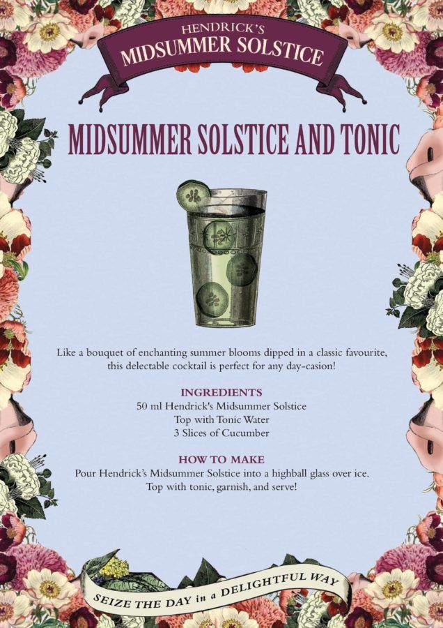 Hendrick’s Midsummer Solstice: Tasting notes and drink recipes of the ...