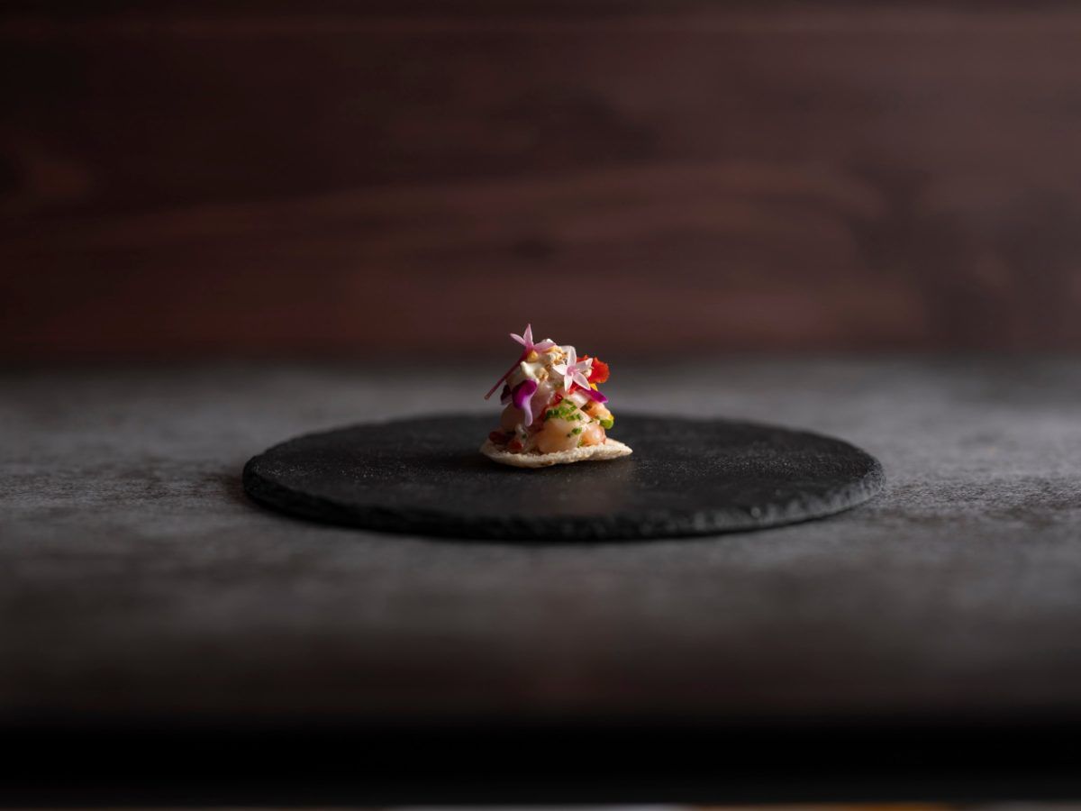 The home chef’s recipe: Lisa Ganesh’s Carabinero prawn tartar papdi chaat