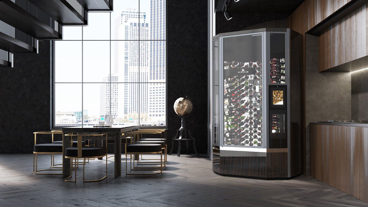 WineWall: The robotic wine cellar and its virtual AI sommelier will ...