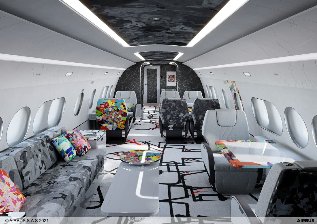Take a look at the ACJ TwoTwenty special cabin edition by Cyril Kongo