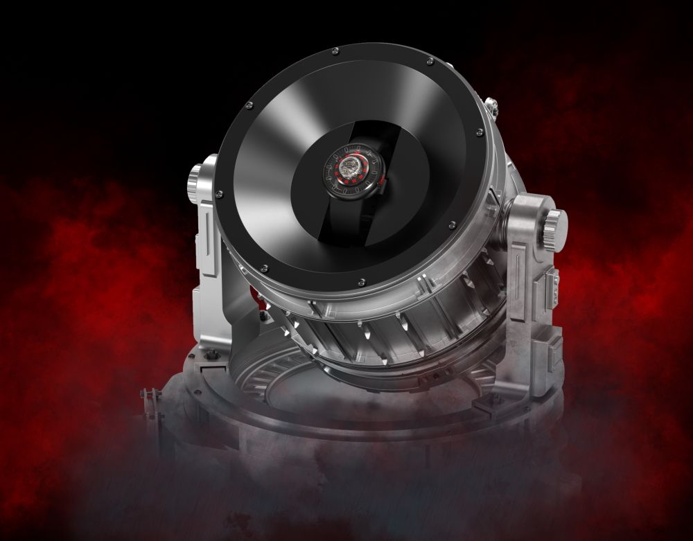 The Kross Studio ‘The Batman’ Tourbillon Watch has a bat signal spotlight