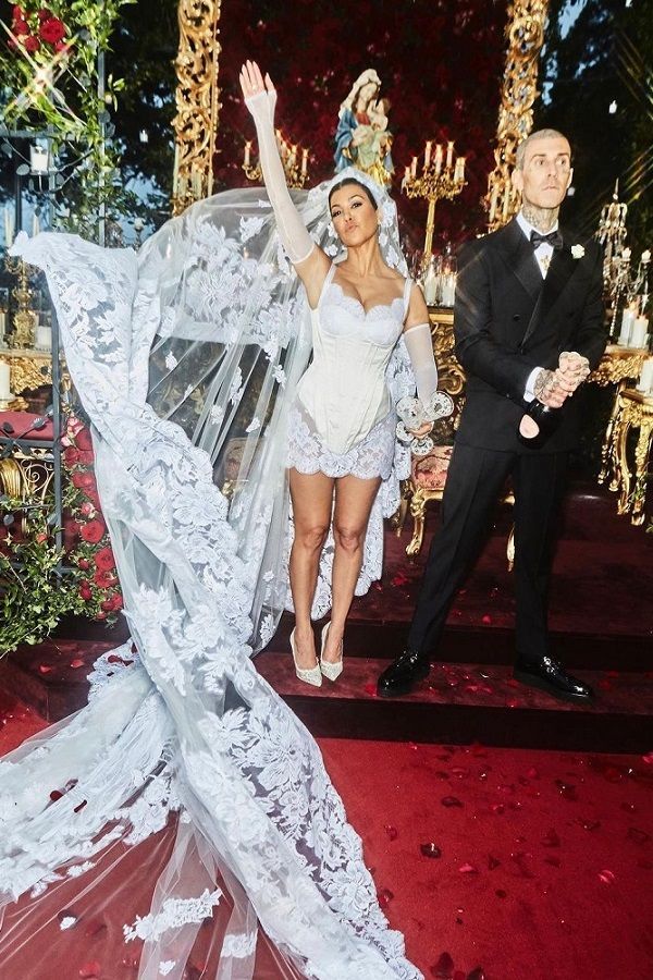Unconventional celebrity weddings, like Kourtney-Travis' gothic ceremony