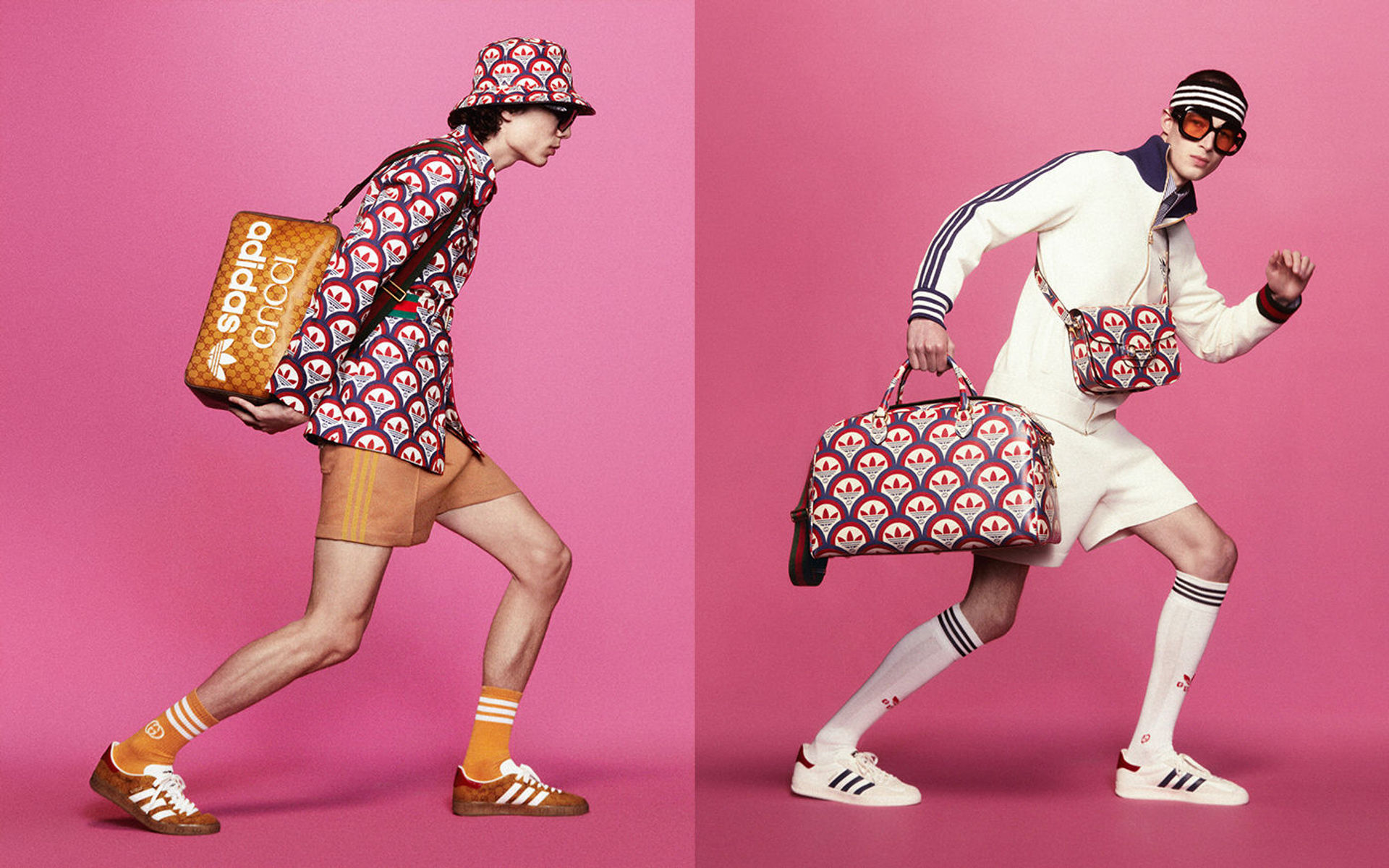 The adidas x Gucci collaboration evokes the era of sports luxury