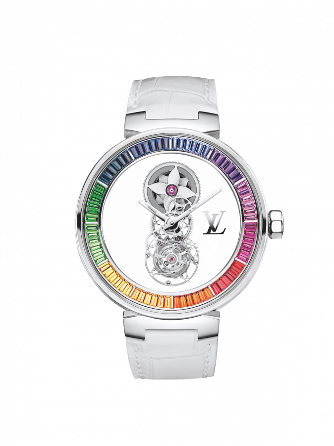 Louis Vuitton updates its iconic timepieces with rainbow colours