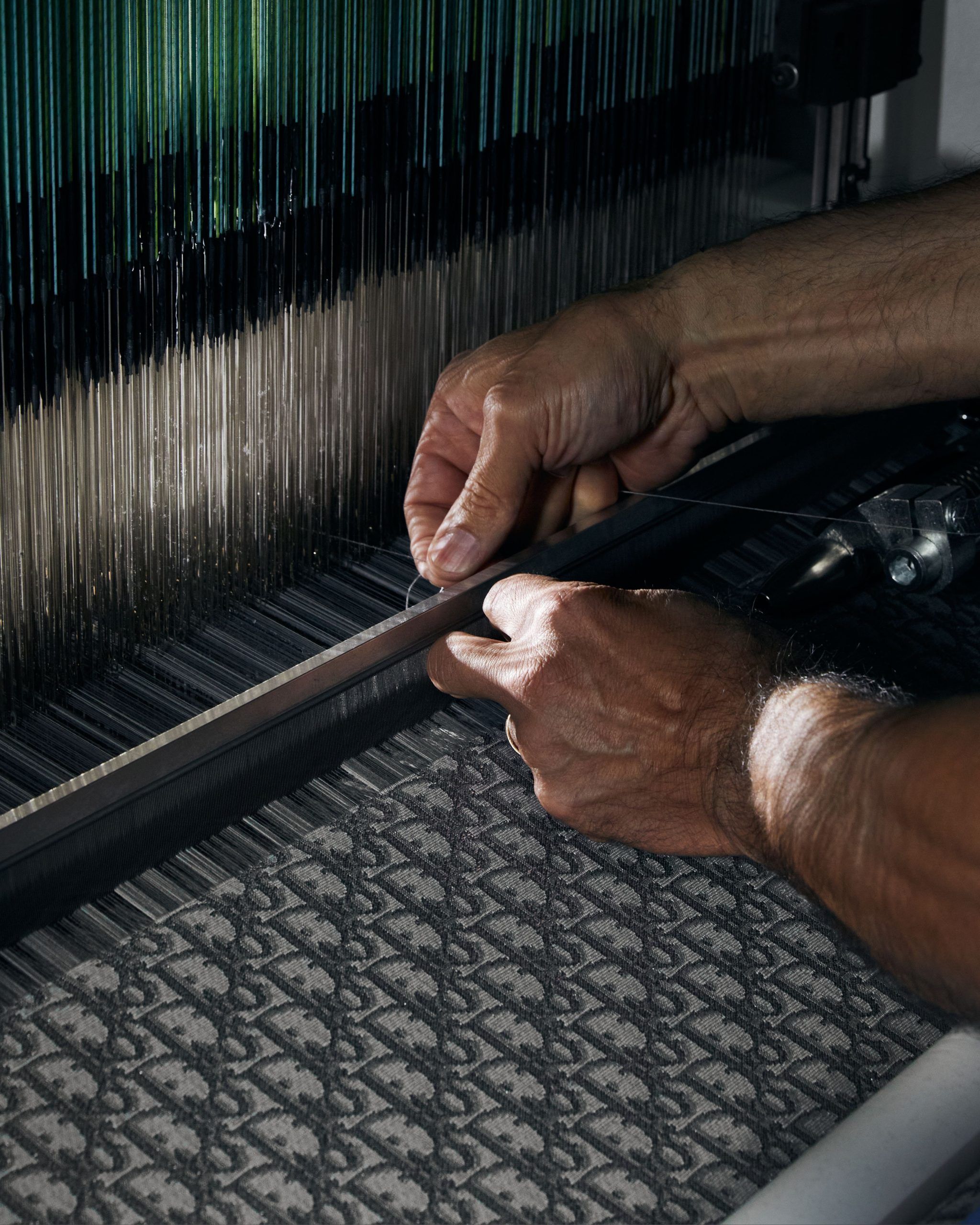 The exquisite craftsmanship behind the Dior Oblique Ruthenium Jacquard