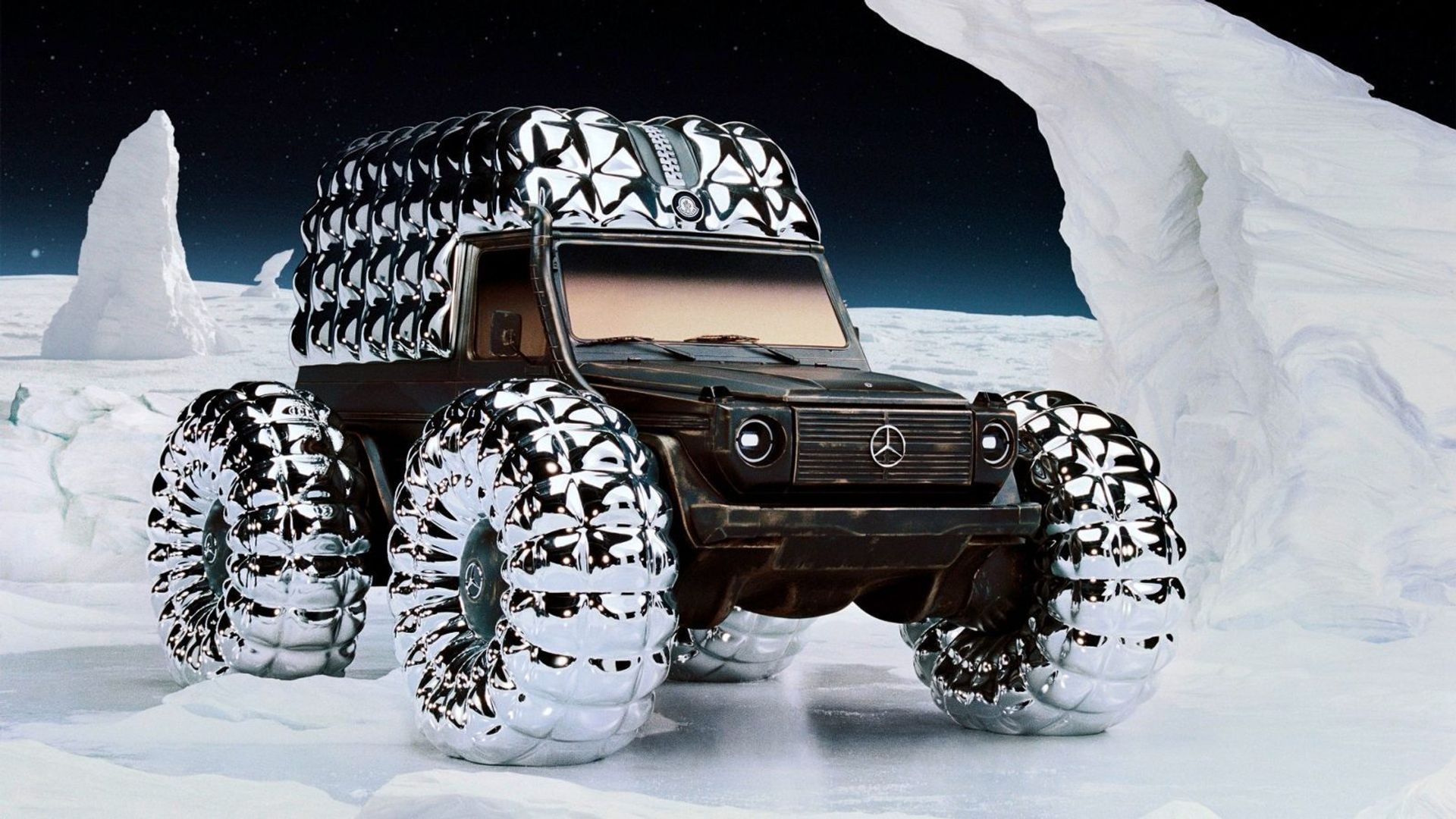 Mercedes-Benz & Moncler unveil a puffy G-class in Project Mondo G collab