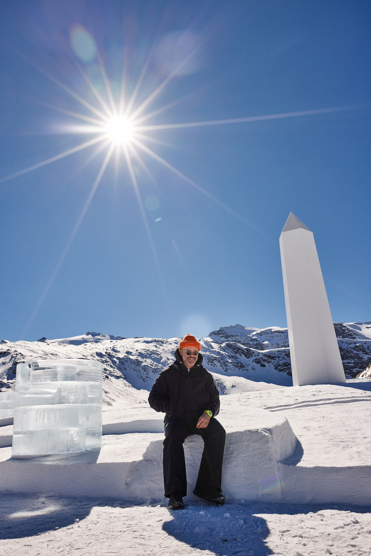 Hublot's new ambassador Daniel Arsham debuts a sundial art installation