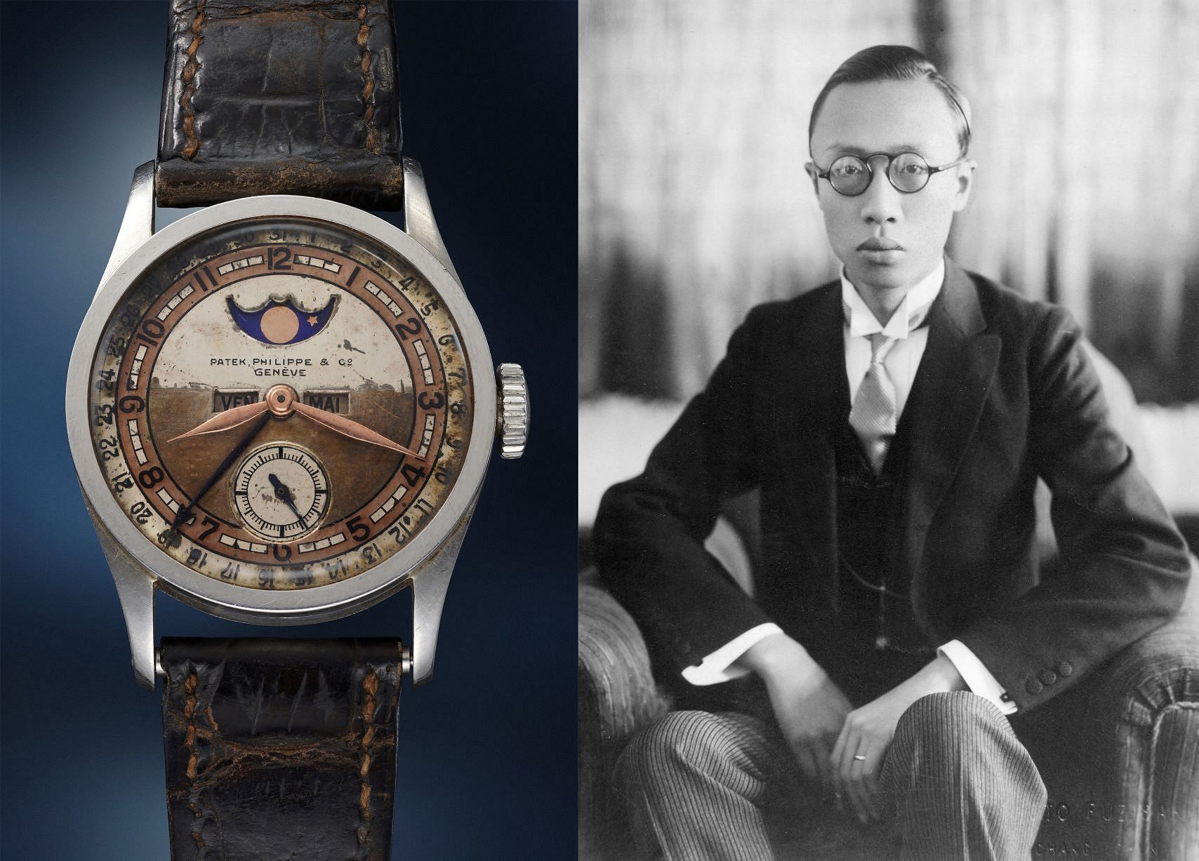 A Patek Philippe watch owned by the last Qing emperor is going to auction