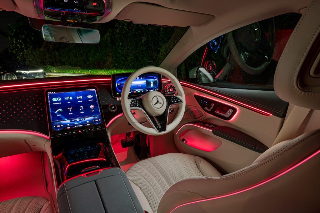 The first-ever Mercedes-Benz EQS with an all-electric architecture
