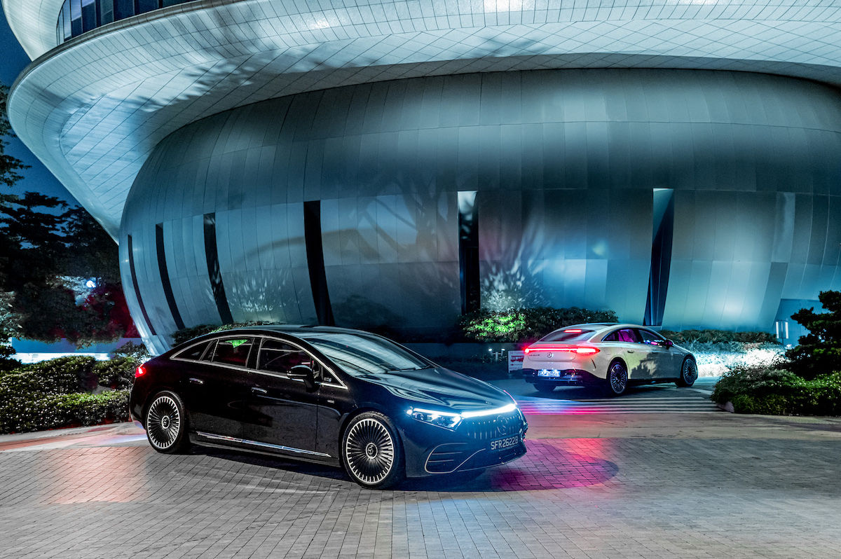 The first-ever Mercedes-Benz EQS with an all-electric architecture