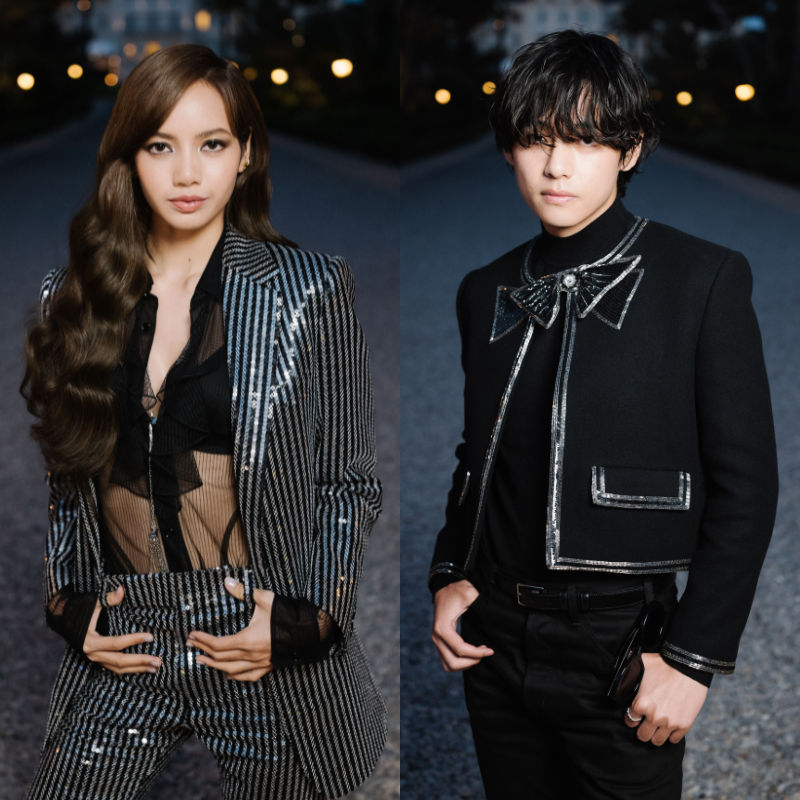 BLACKPINK's Lisa and BTS' V seen at CELINE's Cannes Dinner