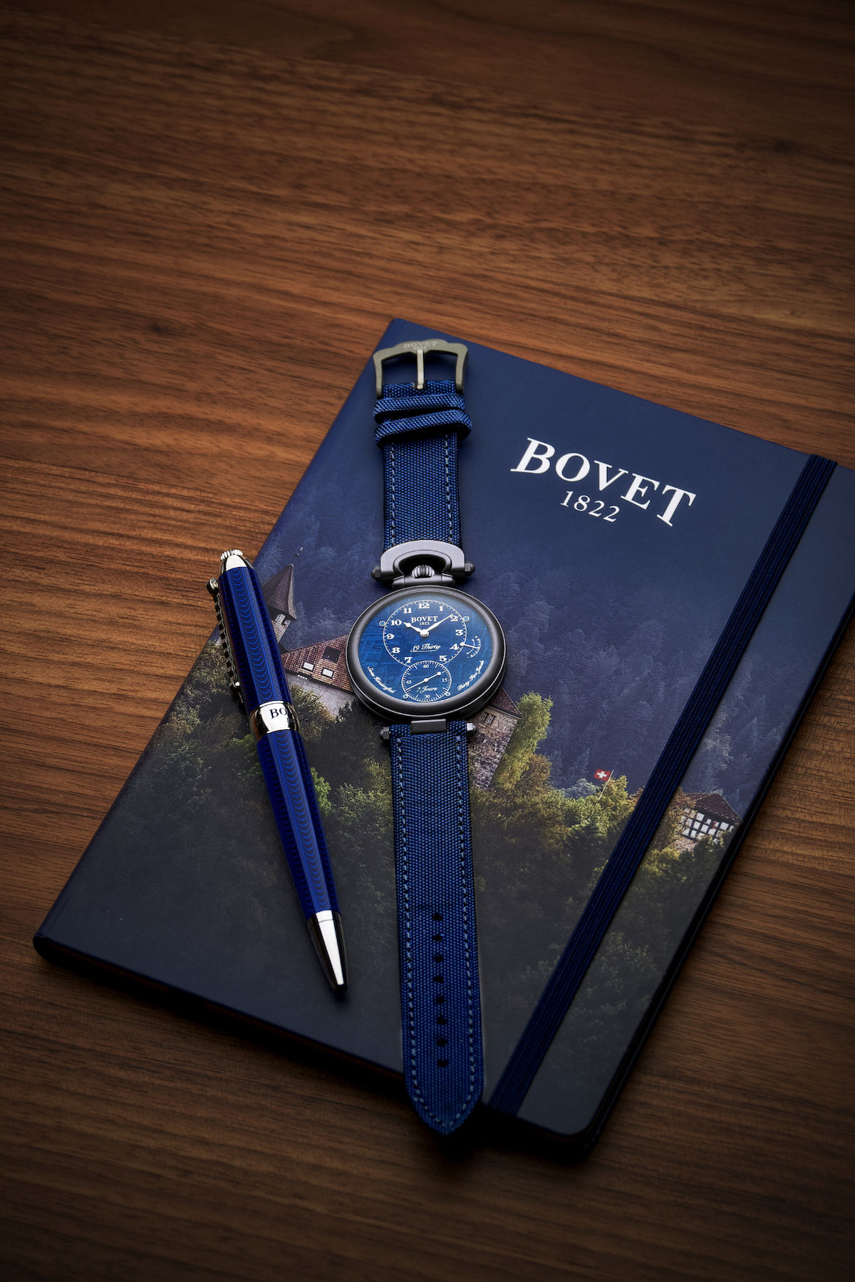 Bovet 1822's 19Thirty Blue Meteorite boasts a meteorite dial