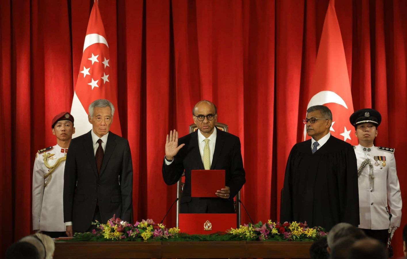 Highlights from Tharman Shanmugaratnam's presidential inauguration