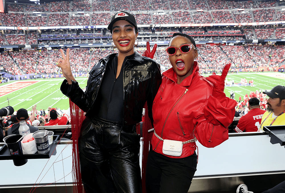 All of the best celebrity fashion moments from the Super Bowl 2024