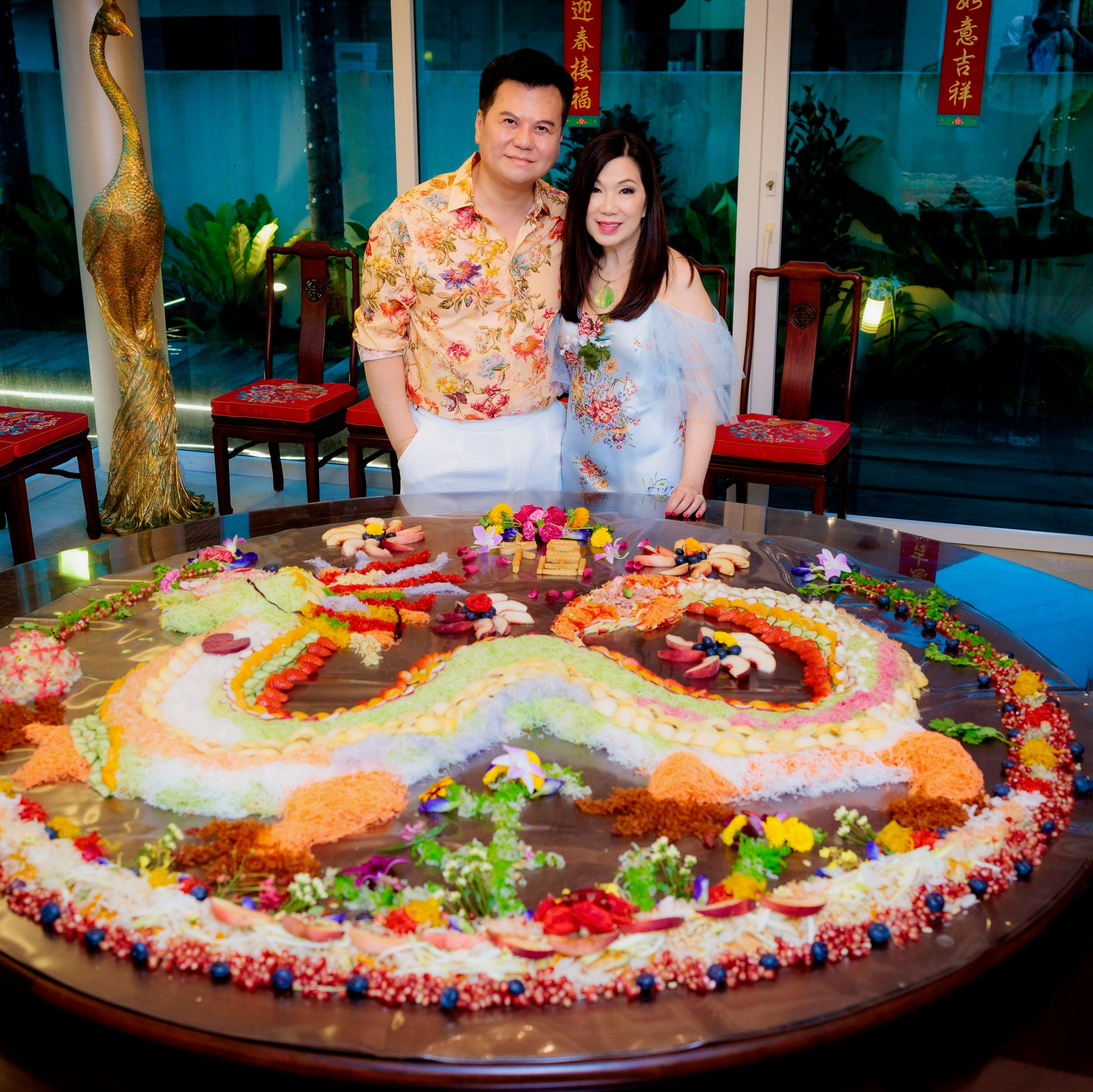 A Look At Adrian and Susan Peh's Dragon Inspired Festive Party