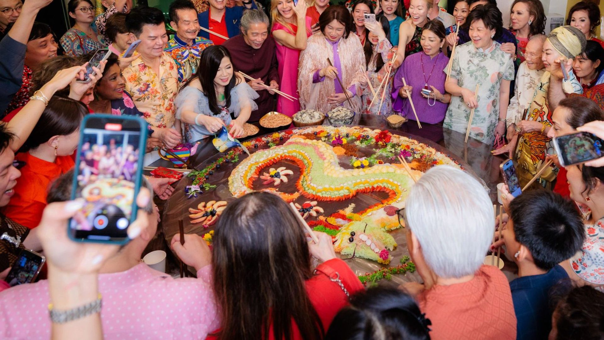 A Look At Adrian and Susan Peh's Dragon Inspired Festive Party