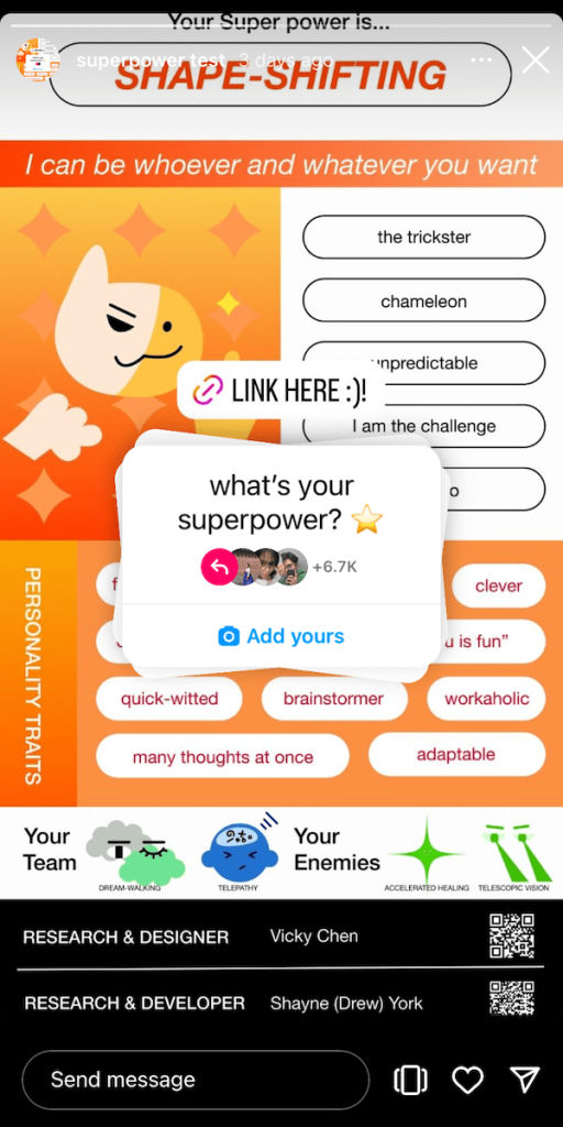 How to take the Super Power Personality Test that's going viral on IG