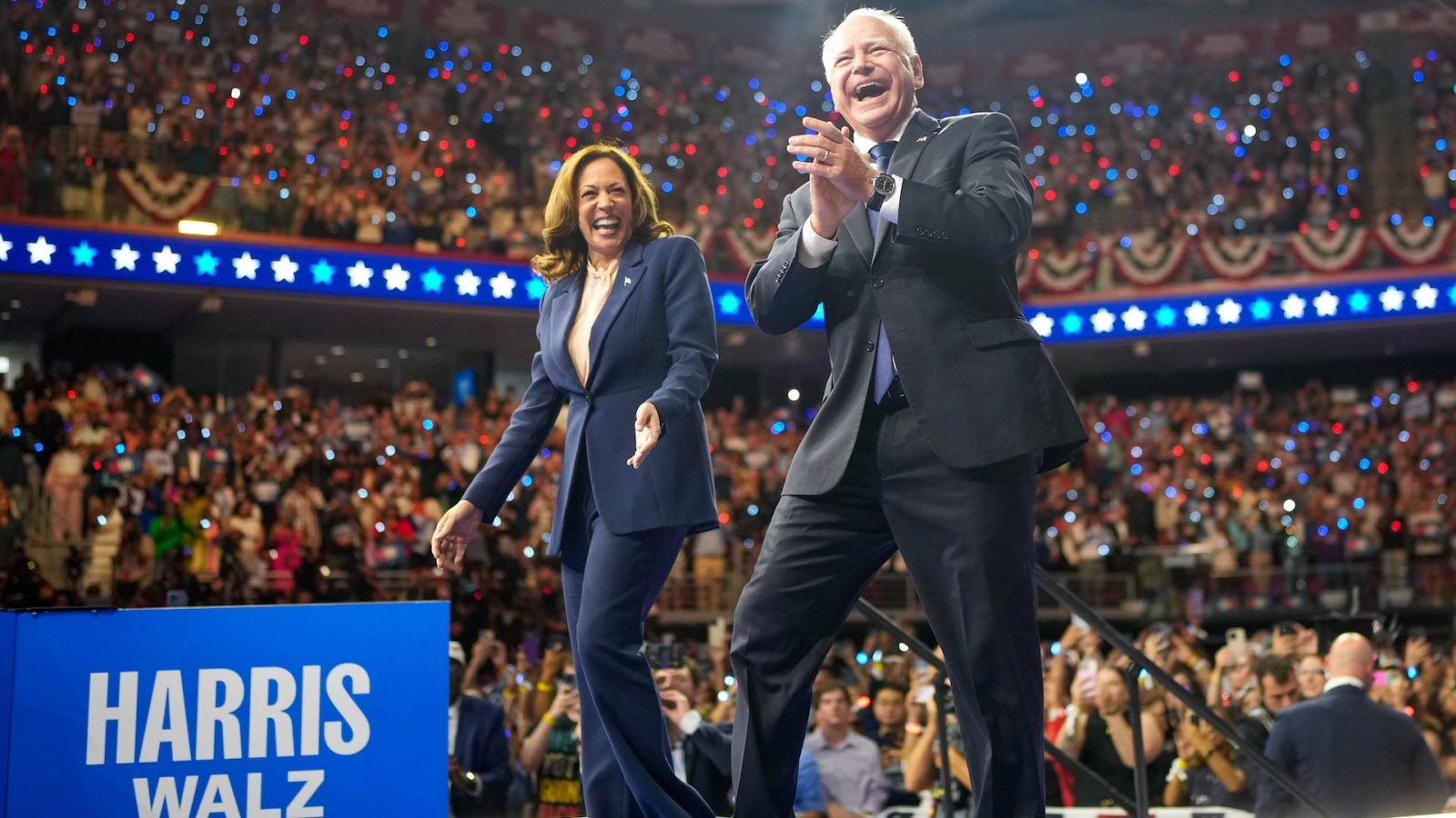 2024 US elections: Kamala Harris & Tim Walz make first joint appearance