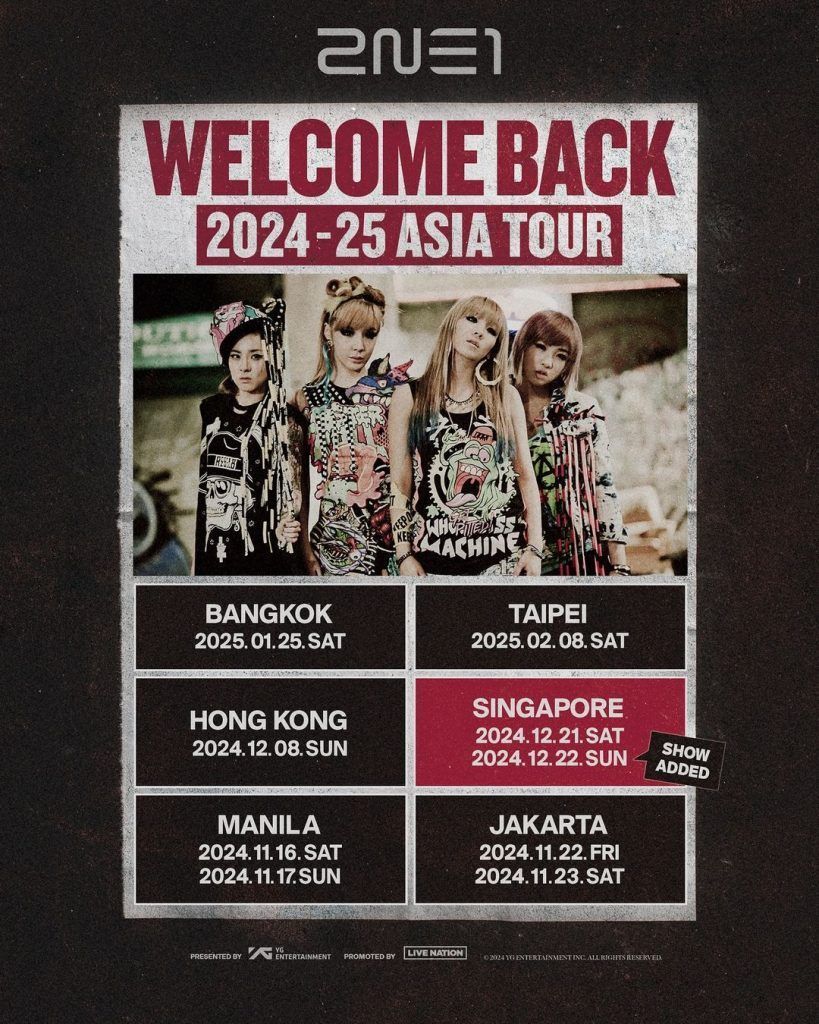 All about the Second 2NE1 Singapore concert in 2024 - PrestigeOnline Singapore
