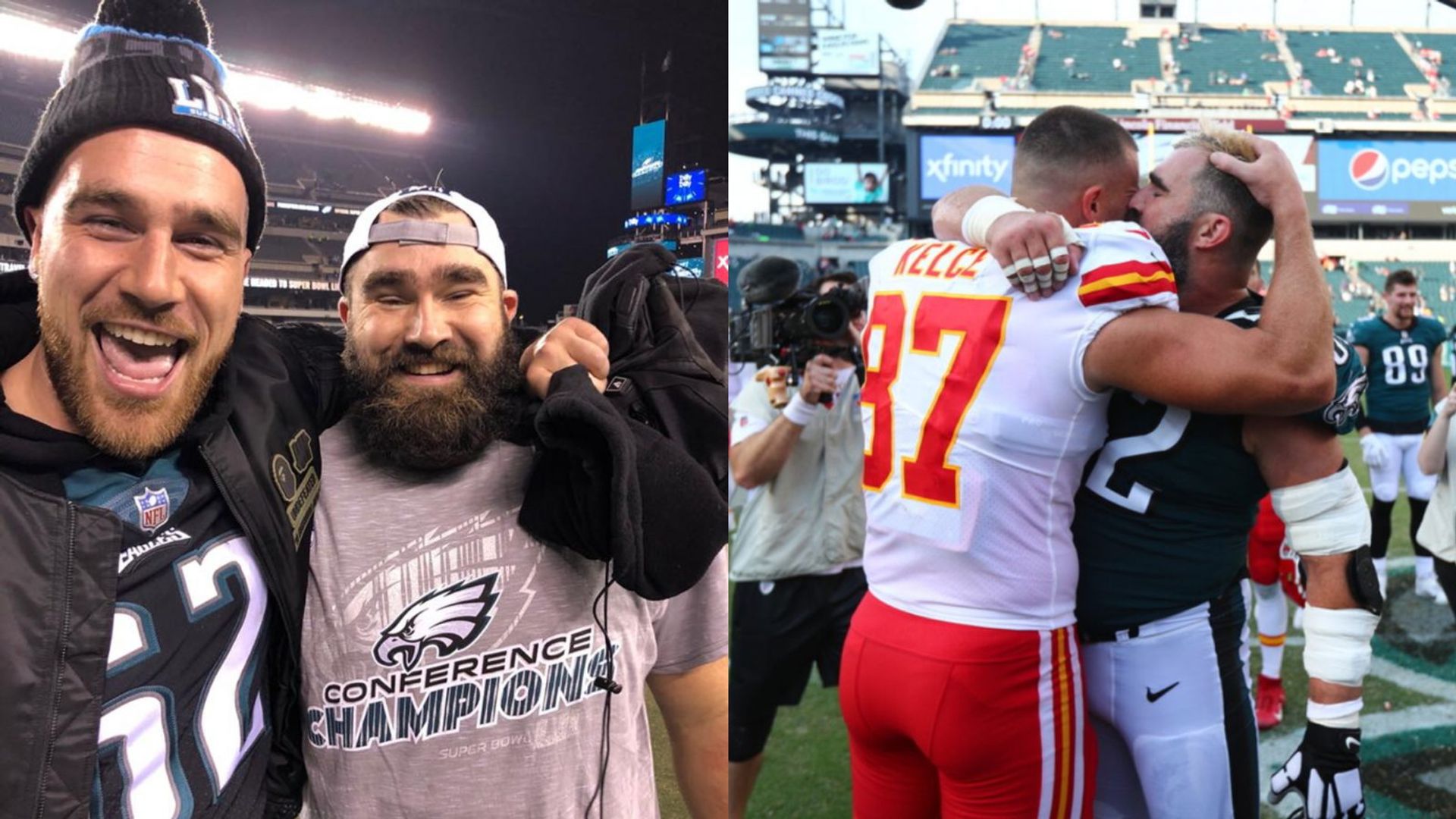 The most protective moments of brothers Travis Kelce and Jason Kelce