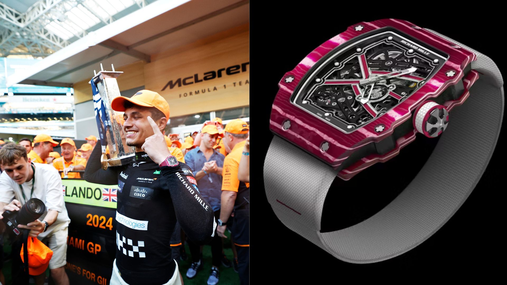 Who has a greater collection of watches, Max Verstappen or Lando Norris?