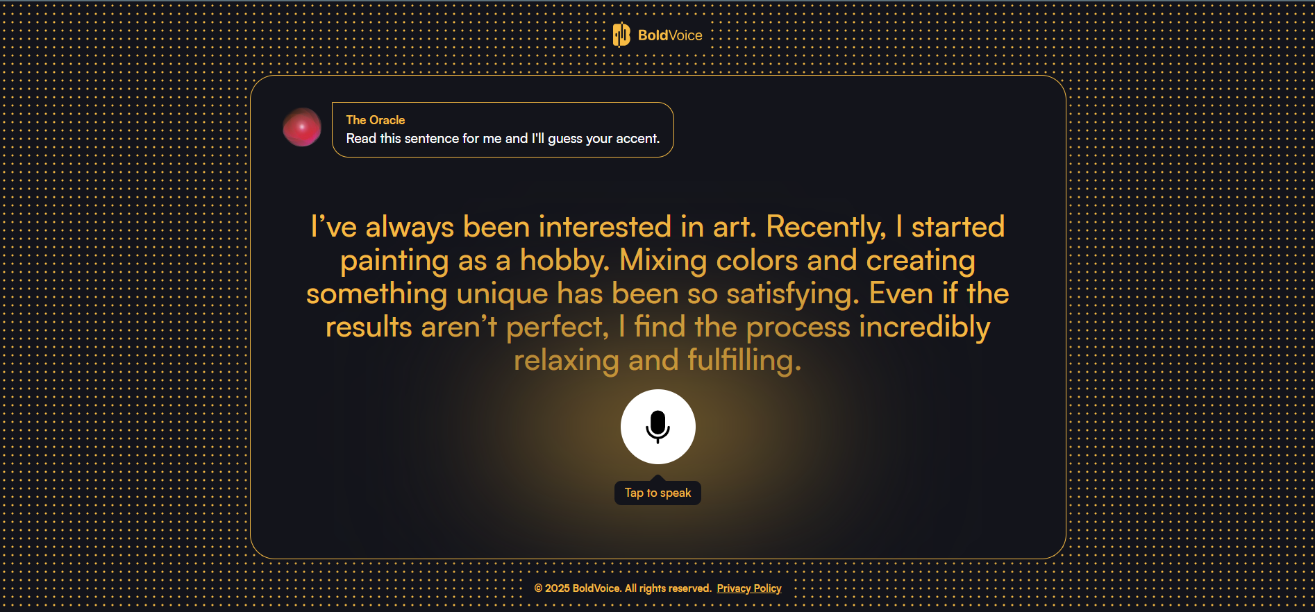 How to trace your accent with the viral AI BoldVoice Accent Oracle