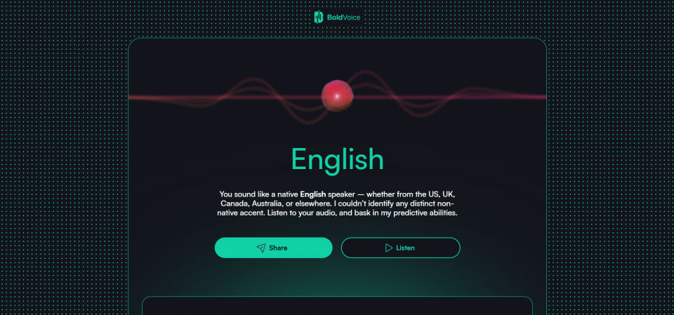 How to trace your accent with the viral AI BoldVoice Accent Oracle