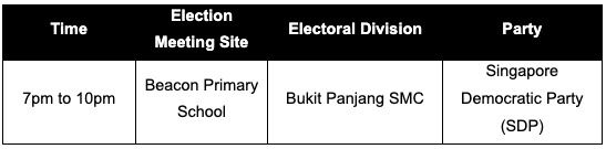 GE2025: Election results, Polling Day, timeline and rally schedule