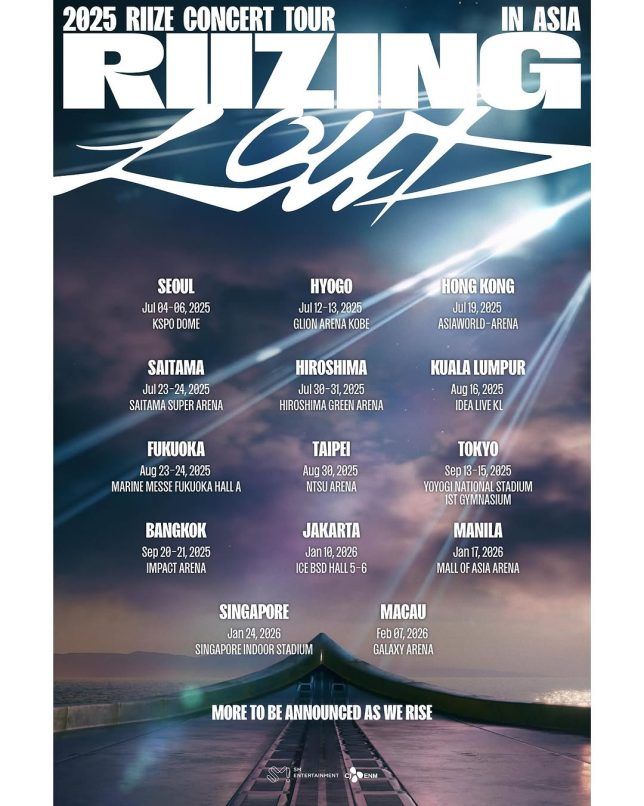 RIIZE to stage ‘RIIZING LOUD’ concert tour in Singapore in January 2026 ...