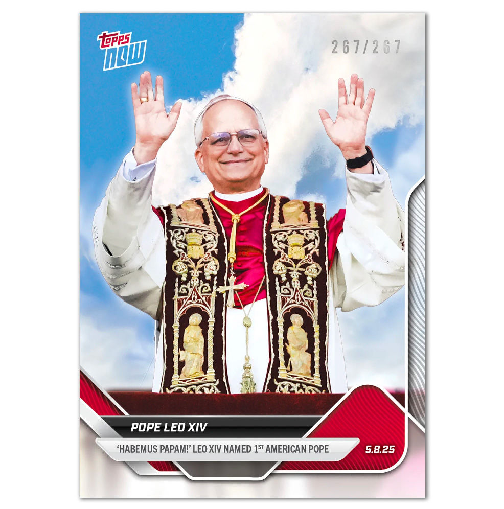 Topps Pope Leo XIV card sets record with 133k copies sold ...