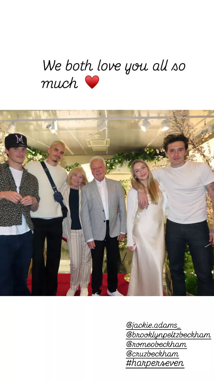 Beckhams Family Photo