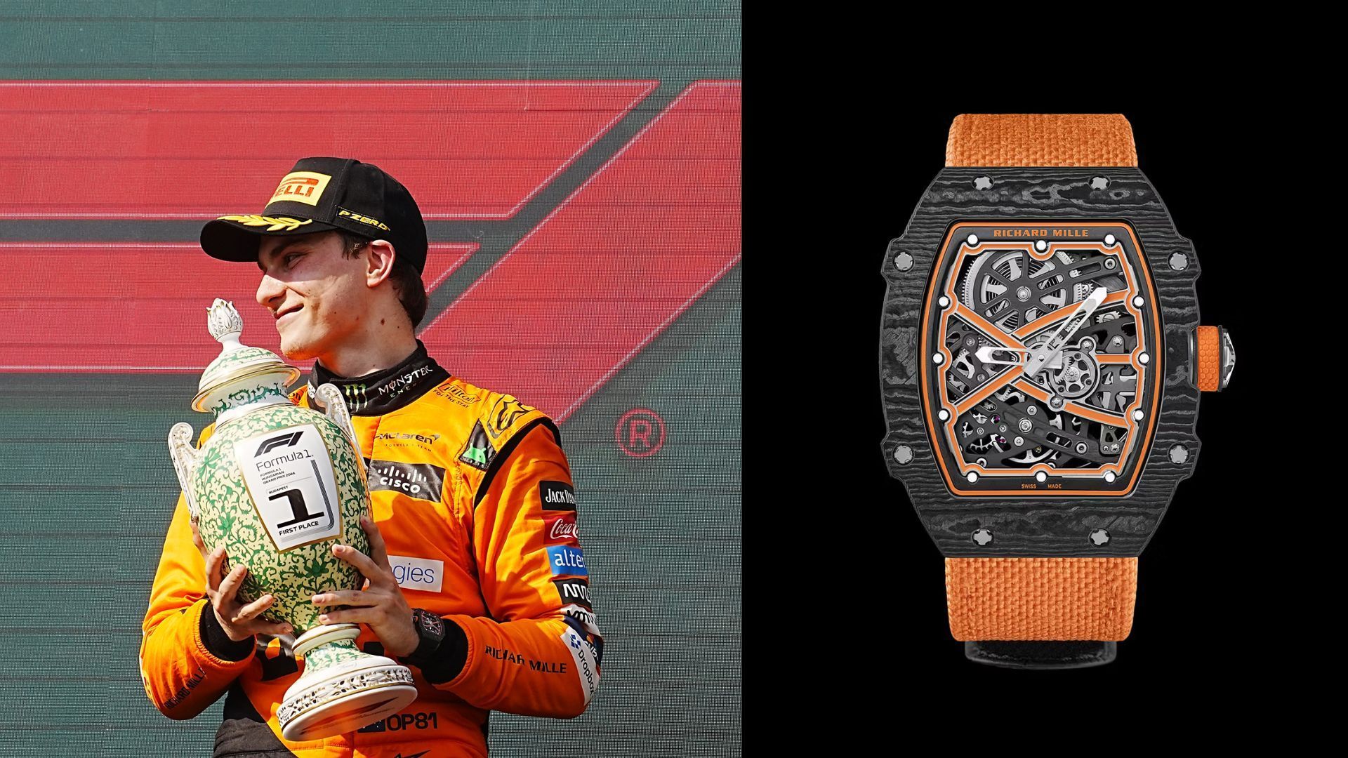 Oscar Piastri's collection of watches from McLaren Formula 1