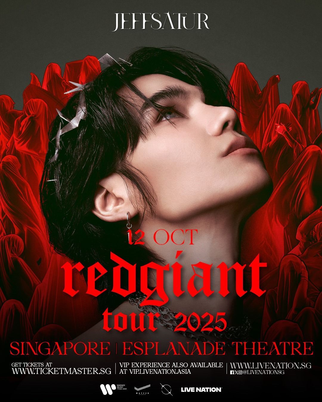 Thai star Jeff Satur to stage his 2025 Red Giant Tour in Singapore ...