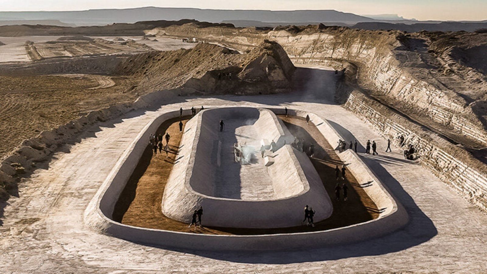 adidas and Playlab created a running track on a gypsum mine ...