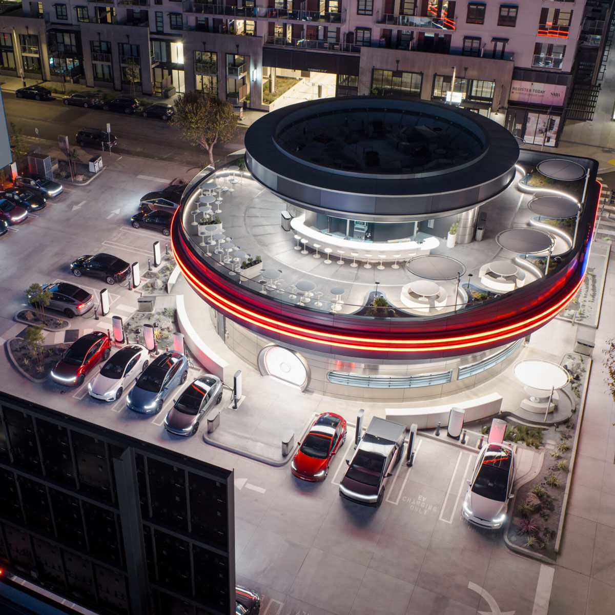 Tesla's retro-futuristic Hollywood diner officially opens ...