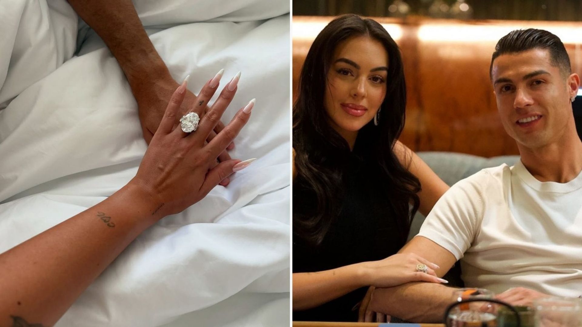 A first look at Ronaldo's engagement ring for Georgina Rodriguez