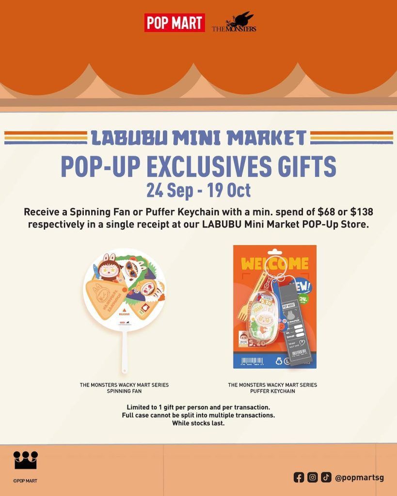 Collect exclusive merch at The Monsters Labubu Mini Market in VivoCity ...