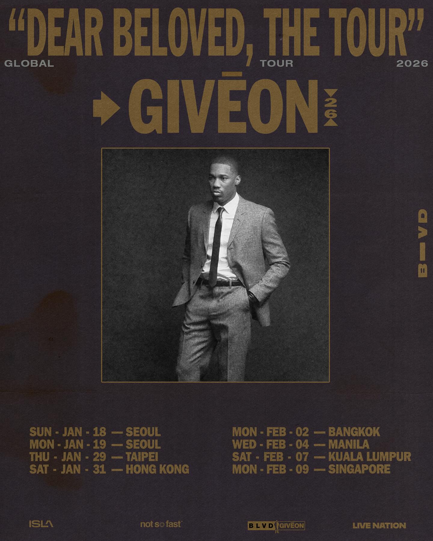 Giveon is coming to Singapore in 2026 for his 'Dear Beloved, The Tour ...